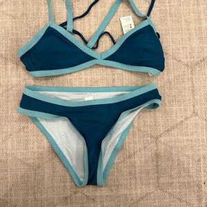 Cupshe | Swim | Cupshe Azure Bay Blue Bikini Set | Poshmark